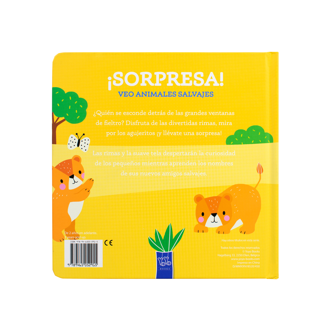 SORPRESA! VEO ANIMALES SALVAJES - Venta de Libros Infantiles en México